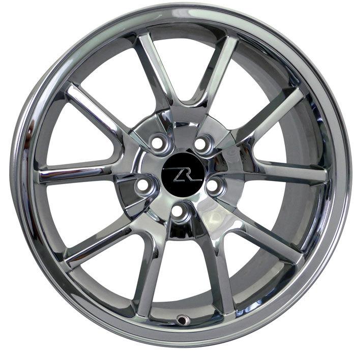 Sell Chrome Mustang ® FR500 Wheels 18x9 & 18x10 Rims 18 Inch Deep Dish ...