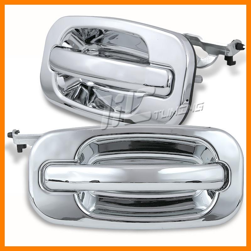 Sell 03-05 CADILLAC ESCALADE ESV REAR CHROME DOOR HANDLE COVER SUV PAIR ...