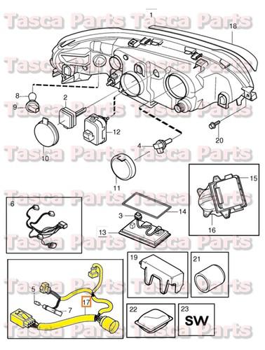 Sell NEW OEM ACTIVE GAS DISCHARGE LIGHT WIRING HARNESS 07-09 VOLVO S60 ...