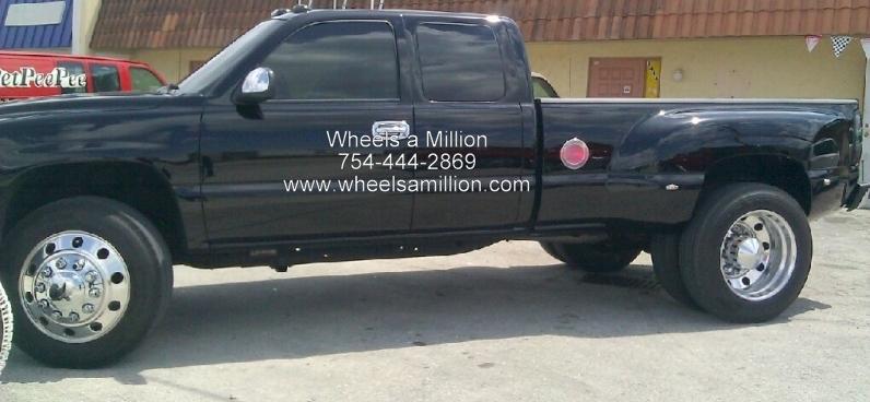 Sell 22.5's ALCOA CLASSICS DUALLY WHEELS W/NEW TIRES FORD DODGE CHEVY ...