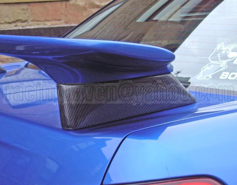 Sell CARBON FIBER 02-07 IMPREZA WRX STI GDA GDB REAR WING TRUNK SPOILER RISER BLOCKS in Factory ...