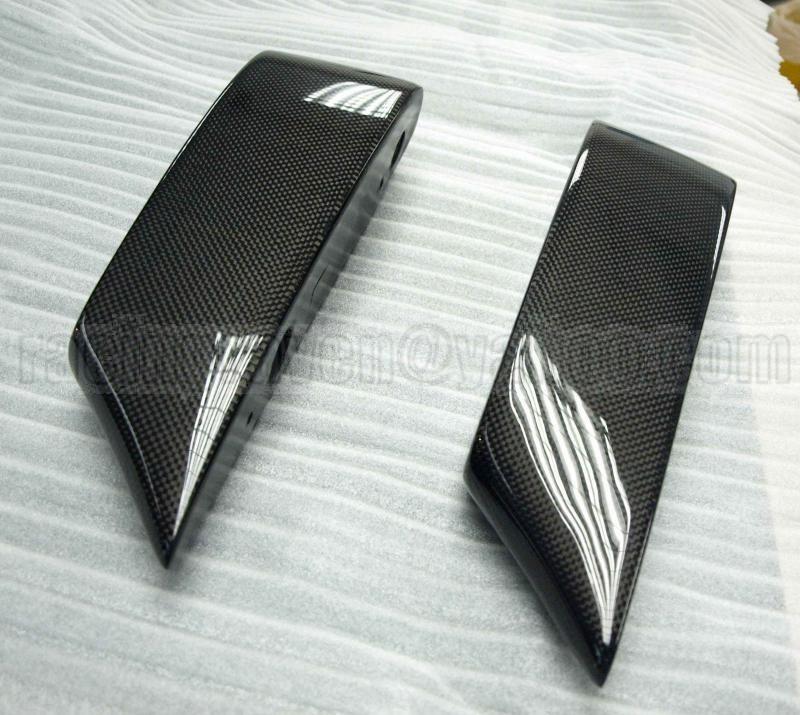 Sell CARBON FIBER 02-07 IMPREZA WRX STI GDA GDB REAR WING TRUNK SPOILER RISER BLOCKS in Factory ...