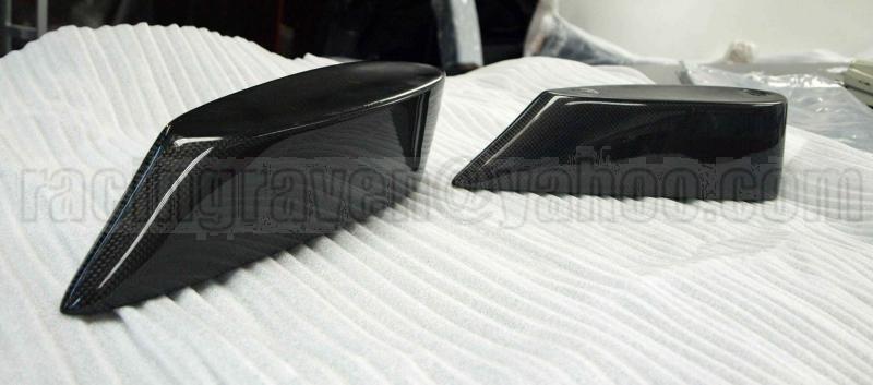 Sell CARBON FIBER 02-07 IMPREZA WRX STI GDA GDB REAR WING TRUNK SPOILER RISER BLOCKS in Factory ...