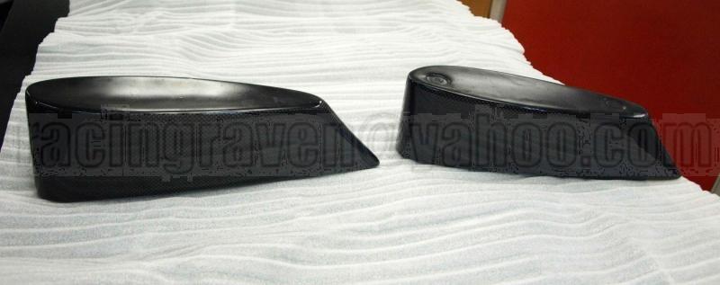 Sell CARBON FIBER 02-07 IMPREZA WRX STI GDA GDB REAR WING TRUNK SPOILER RISER BLOCKS in Factory ...