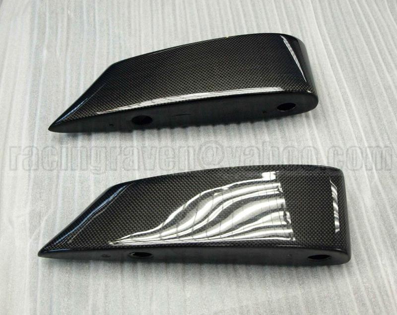 Sell CARBON FIBER 02-07 IMPREZA WRX STI GDA GDB REAR WING TRUNK SPOILER RISER BLOCKS in Factory ...