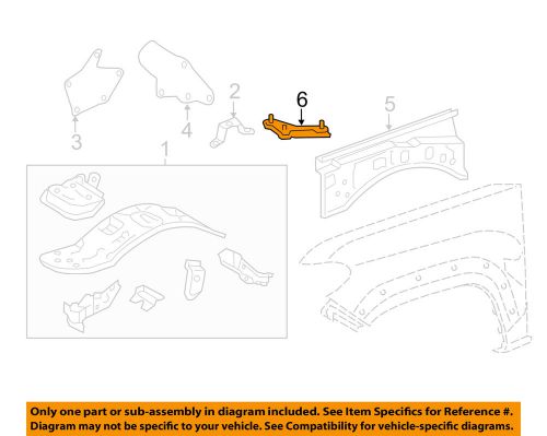 Buy TOYOTA OEM 2016 Tacoma Fender-Upper Rail Brace Left 5383604010 in ...