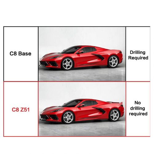 Buy Rear High Wing Spoiler For 2020 2021 2022-23 Corvette C8 Models ...