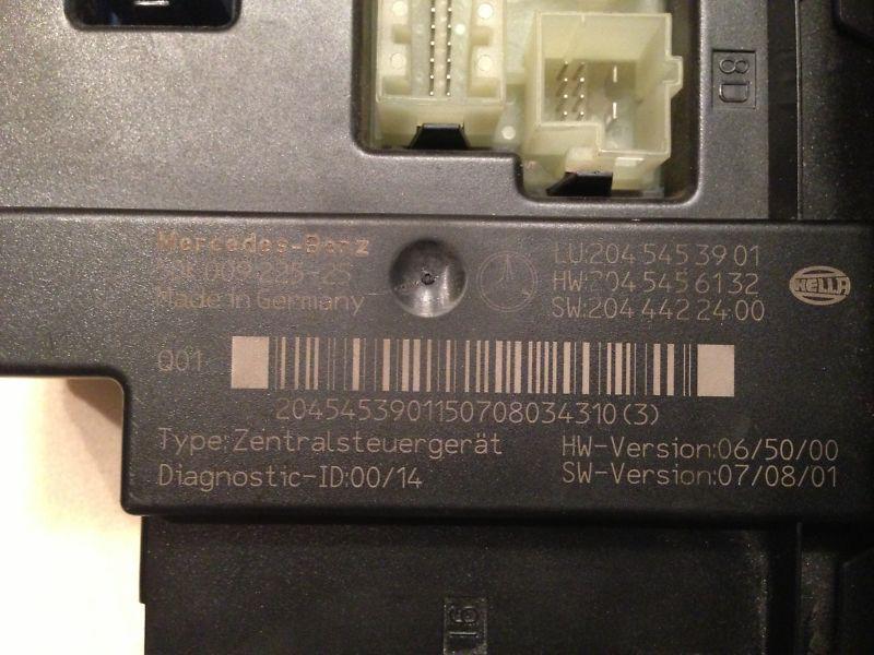 Buy MERCEDES BENZ ELECTRICAL BASIC MODULE FUSE BOX P/N:2045453901 C250 ...