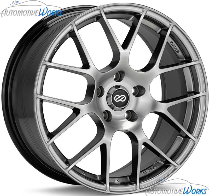 Buy 18x8 Enkei Raijin 5x100 +45mm Hyper Silver Rims Wheels Inch 18" in ...
