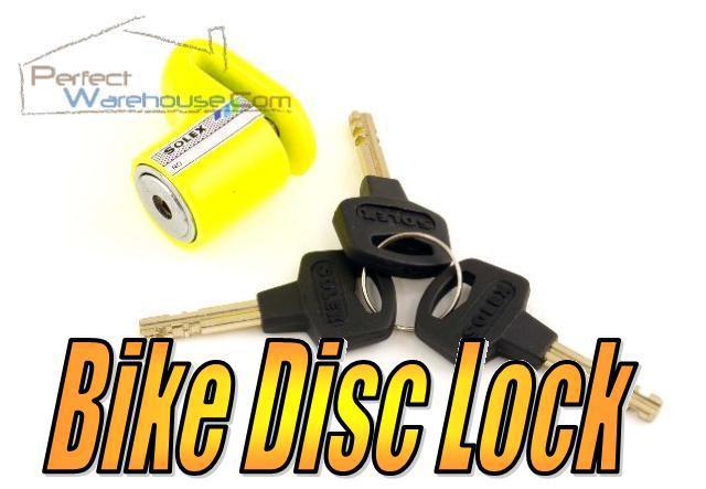 Buy Solex Bike Disc Lock Yellow Universal Fit Harden Stainless Steel ...