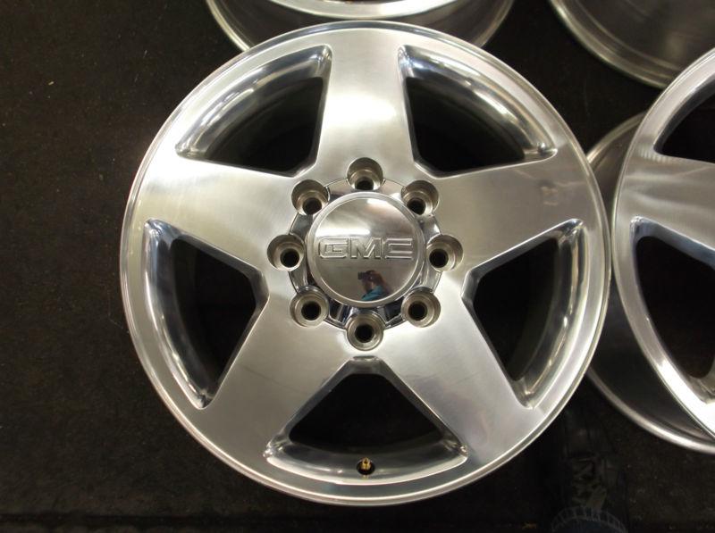 Buy 20" GMC DENALI 2500 3500 HD SIERRA POLISHED FACTORY WHEELS RIMS OEM ...