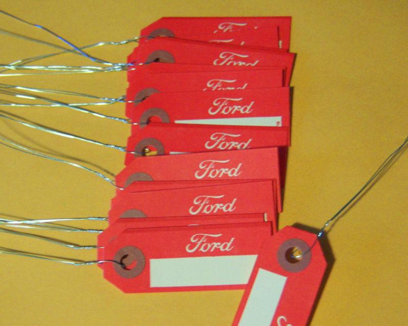 Buy 25 NEW FORD SCRIPT EARLY DESIGN PART TAGS VINTAGE CAR TRUCK ...