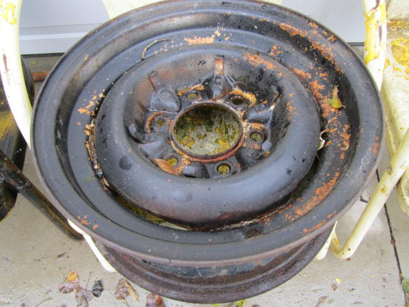 Purchase 30s 40s 50s Chevy Gmc Truck Car 15x6" 6 Lug Steel Wheel Rim ...