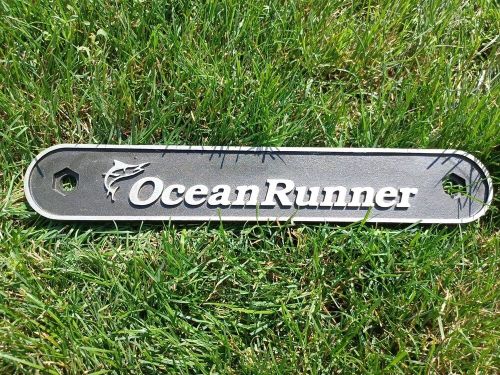 Purchase Oceanrunner EMBLEM LOGO BOAT NAME PLATE BADGE in WI, United ...