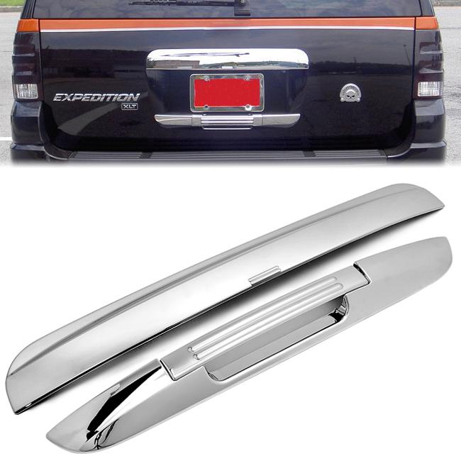 Purchase 2X 2003-2012 FORD EXPEDITION UPPER &LOWER CHROME REAR HATCH ...