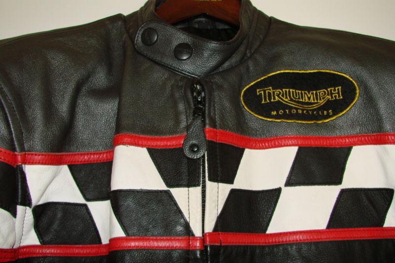 Purchase Triumph Triple T Connection leather riding jacket size 42 ...