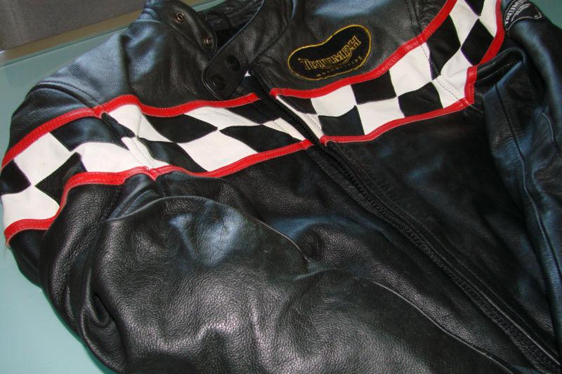 Purchase Triumph Triple T Connection leather riding jacket size 42 ...