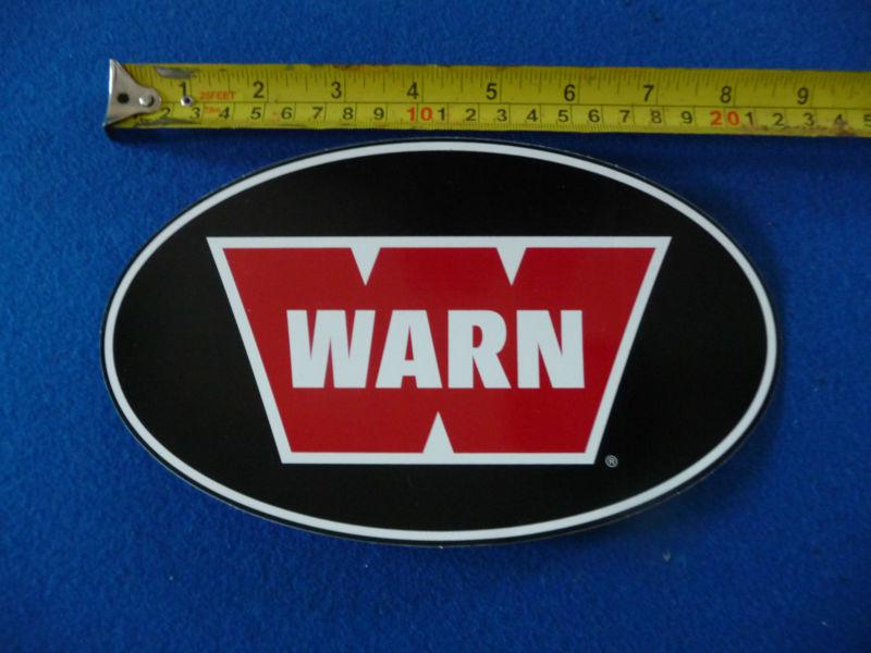 Purchase WARN WINCH LARGE OVAL STCKER DECAL 8 1/2" x 5" in Levittown ...