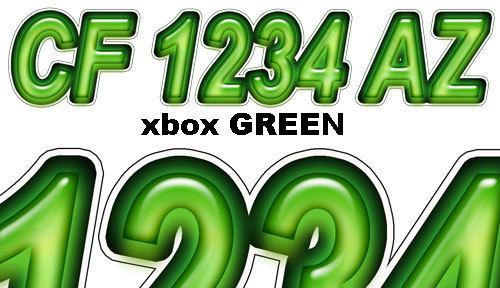Buy GREENXBOX BEVEL Boat Registration Numbers PWC Decals Stickers ...