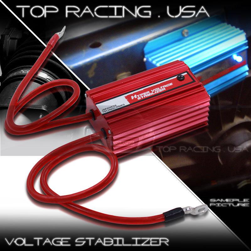 Buy Universal Battery Saver Voltage Stabilizer Regulator Red in ...
