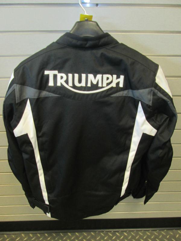 Buy Men's Triumph Motorcycle Viper Paddock Jacket Black and White Size ...