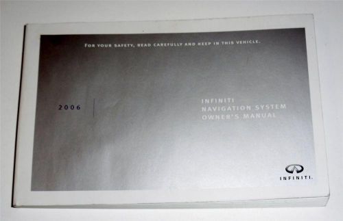 Buy 2006 Infiniti Navigation Book Guide in Taunton, Massachusetts ...