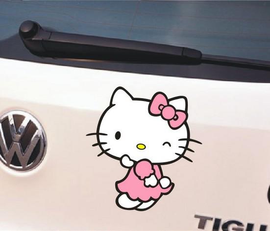 Buy Hello Kitty Car Decals Stickers 12" in Shanghai, CN, for US $14.50