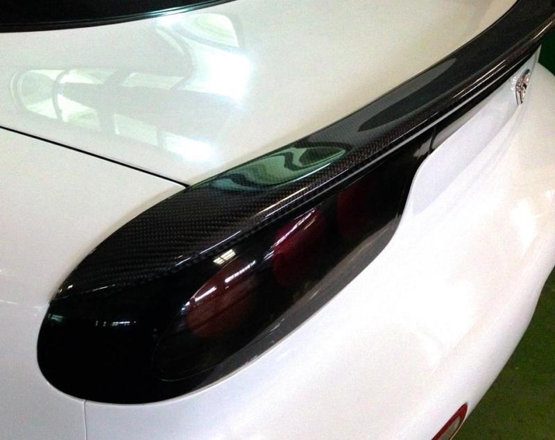 Buy 93-95 Mazda RX-7 FD3S Extend rear Lip Spoiler ATTAIN RX7 Flat Black ...