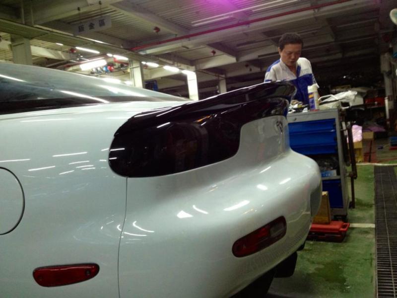 Buy 93-95 Mazda RX-7 FD3S Extend rear Lip Spoiler ATTAIN RX7 Flat Black ...