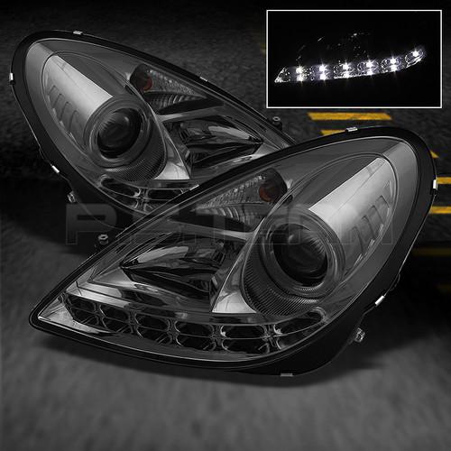 Buy SMOKED 05-11 MERCEDES BENZ R171 SLK-CLASS PROJECTOR DRL LED STRIP ...