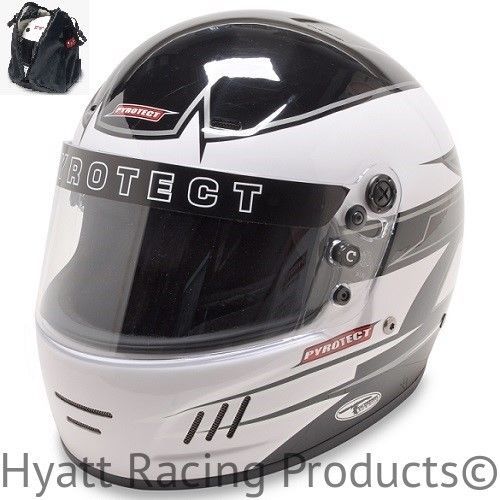 Find Pyrotect Pro Airflow Auto Racing Helmet SA2015 - White Rebel ...