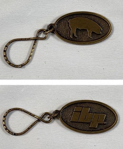 Find New IBP Iowa Beef Processors Brass Pig Keychain Key Ring in NE ...