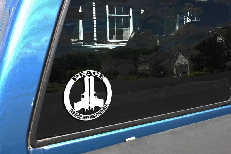 Find Peace Superior Firepower Pistol Handgun Ak47 M16 Ar15 2nd Amend ...