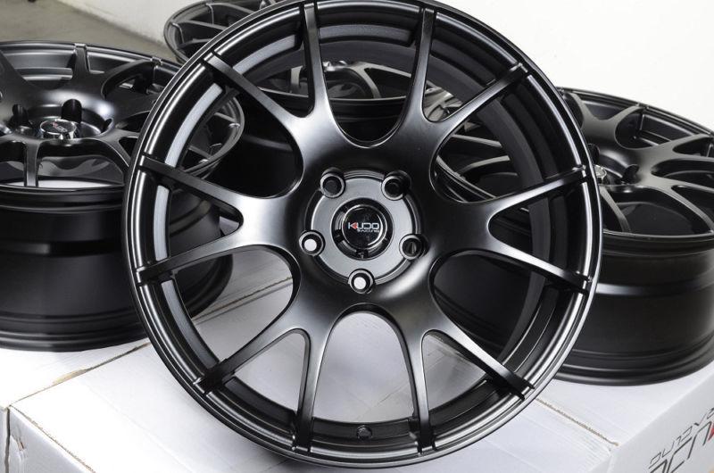 Sell 18" Matt Black Kudo Wheels Rims Jaguar S Type Taurus Volvo c70 s40 ...