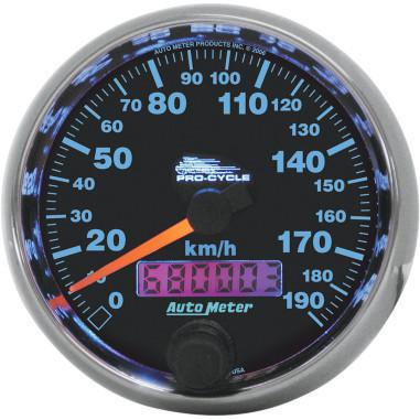 Purchase MOTORCYCLE 2 5/8" KM/H LCD WHITE FACE SPEEDOMETER HARLEY ...