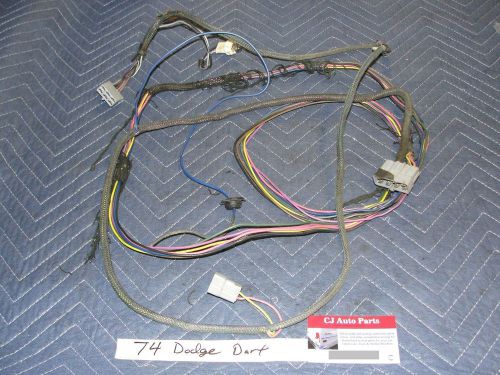 Sell 74 Dodge Dart Plymouth COMPLETE FRONT TO REAR WIRING WIRE HARNESS ...
