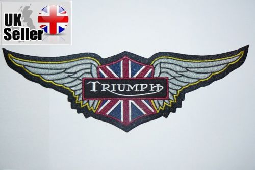 Sell Triumph Wings Large Iron-on/sew-on Embroidered Patch Motorcycle Biker in Nottingham, United ...