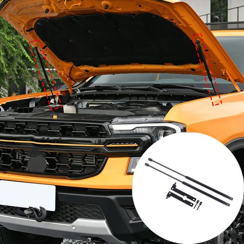 Sell Steel Black Front Hood Lift Support Shock Struts Kit For Ford ...