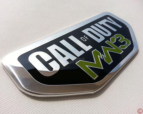 Sell New Black Call of Duty MW3 Side Fender Trunk Nameplate Emblem ...