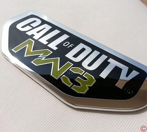 Sell New Black Call of Duty MW3 Side Fender Trunk Nameplate Emblem ...