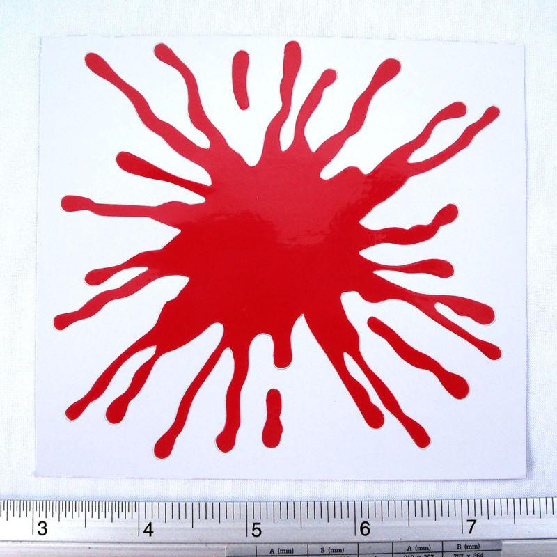 Sell Red Color Water Explode Splash Nonreflective Sticker Decal Car ...