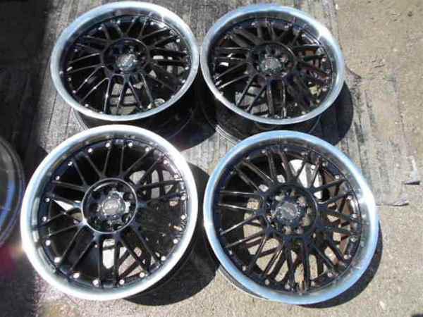 Purchase Ruff Racing 17" Black Alloy Wheel Rims Set 100MM LKQ in ...