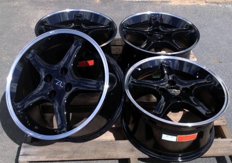 Purchase Black Mustang ® Cobra R Wheels 4 lug 1987-1993, 17 Inch Rims ...