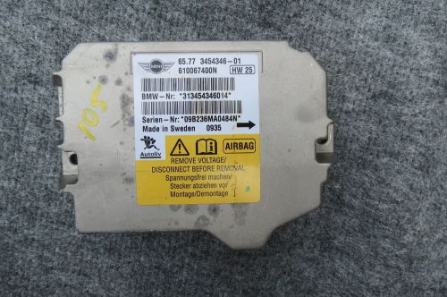 Purchase mini cooper s base JCW R55-R61 srs air bag control computer ...