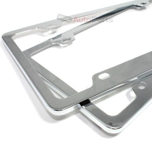 Purchase 2 Chrome Elegant Metal Custom License Plate Tag Frames for ...