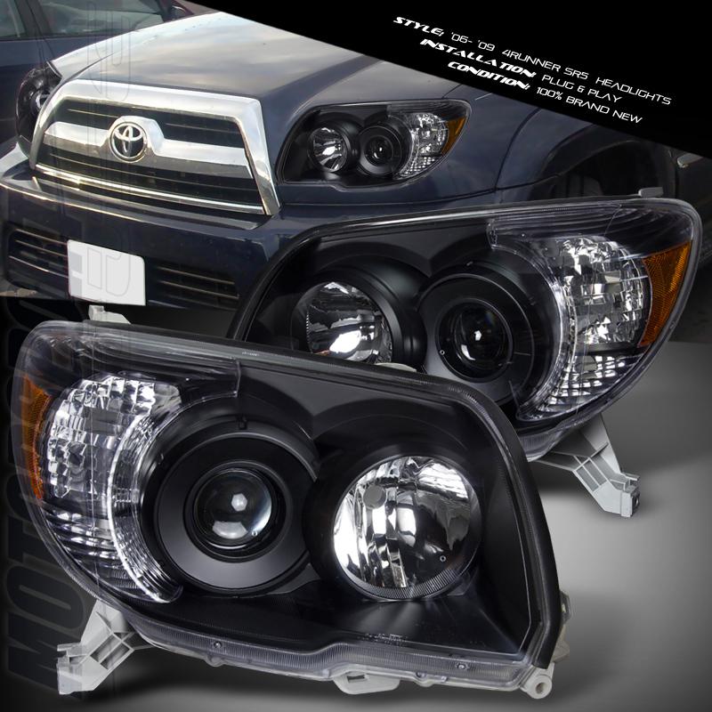 Purchase 2006-2009 TOYOTA 4RUNNER LIMITED BLACK CLEAR LEN PROJECTOR ...
