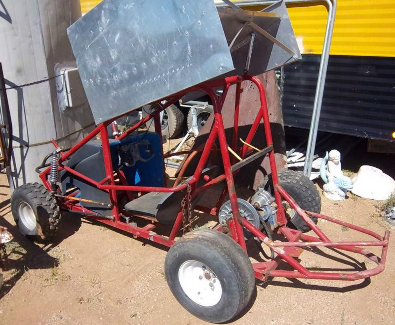 Purchase VINTAGE GO KART WINGED MINI SPRINT DISC BRAKE LIVE AXLE CLUTCH ...