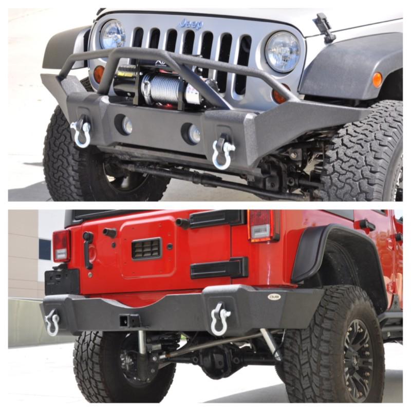 Purchase JK Wrangler Jeep Front 01 + Rear Bumper 05 KO Off Road Rock ...