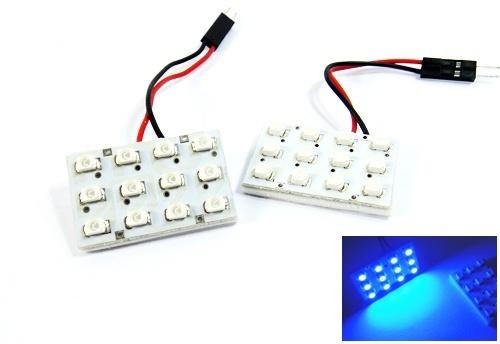 Purchase 2 Blue 12 SMD LED Light Panel T10 168 194 bulb Dome Map ...