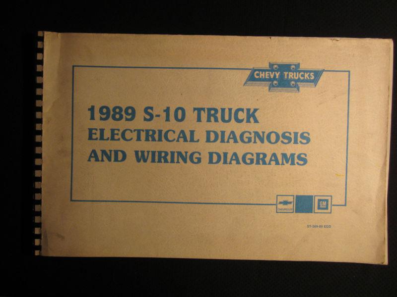 Purchase 1989 Chevrolet S-10 Truck Electrical Diagnosis Wiring Diagrams Service Manual in Utica ...